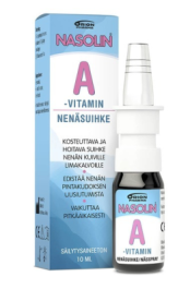 NASOLIN A-VITAMIN NENÄSUIHKE 10 ml - Lieksan Pielisapteekki